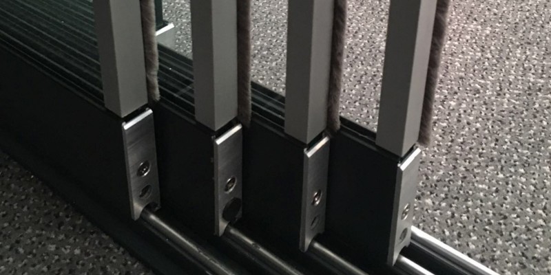 Glass door weather brushes | Windproof finish | Deponti